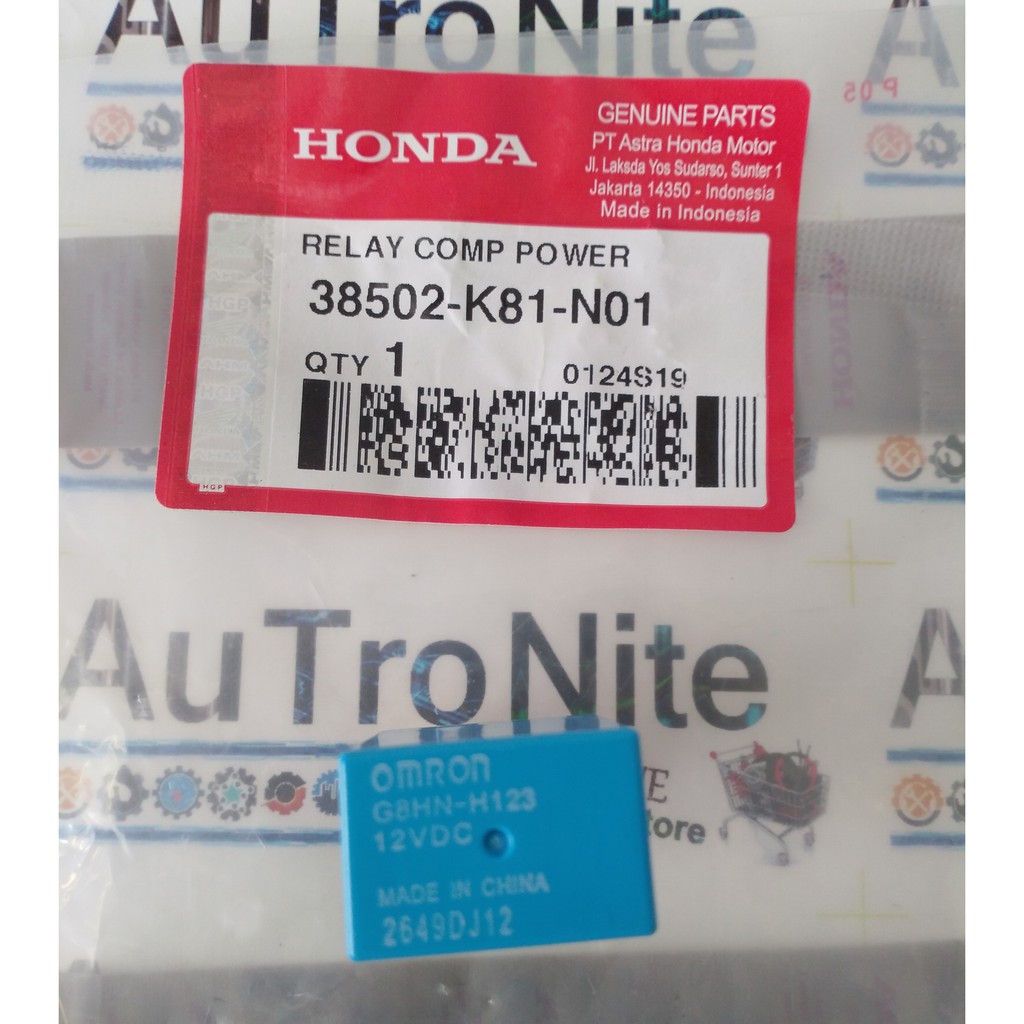 Jual RELAY Assy Comp POWER micro 5 pin Omron 38502-K81-N01 Ori Honda ...