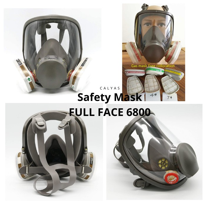 Jual Masker Gas / Masker Cat Kimia 6800 Full Face Safety Respirator ...