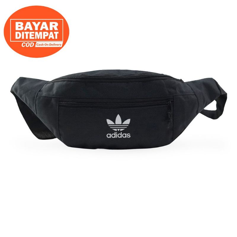 Jual TAS SELEMPANG PINGGANG WAISTBAG ADIDAS HITAM POLOS PRIA | Shopee ...