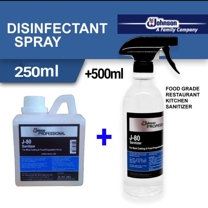 Jual disinfektan desinfektan spray food grade 250ml + Refill 500 ml ...