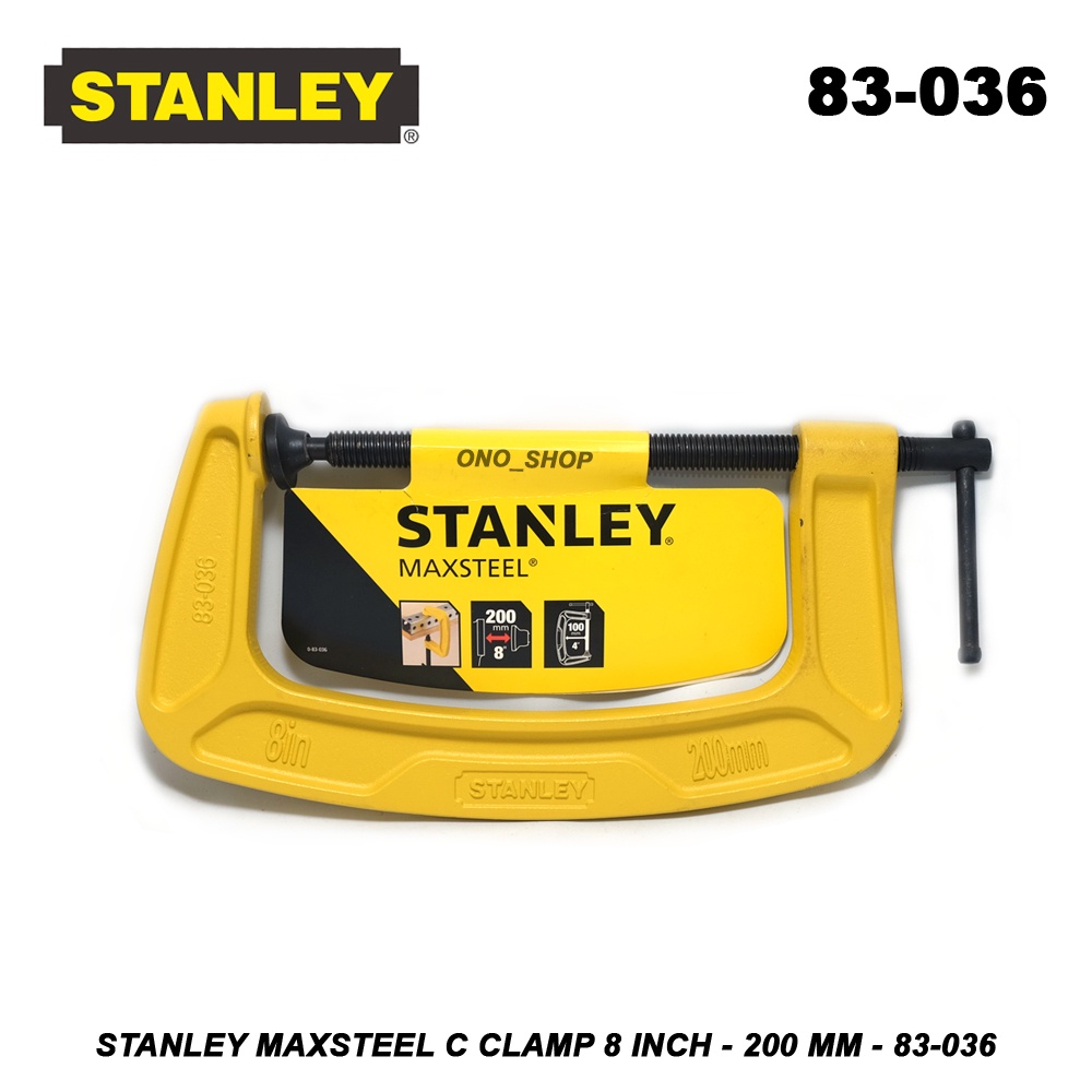 Jual Stanley MaxSteel C Clamp / G Clamp 8 Inch - 200 mm - 83-036 ...