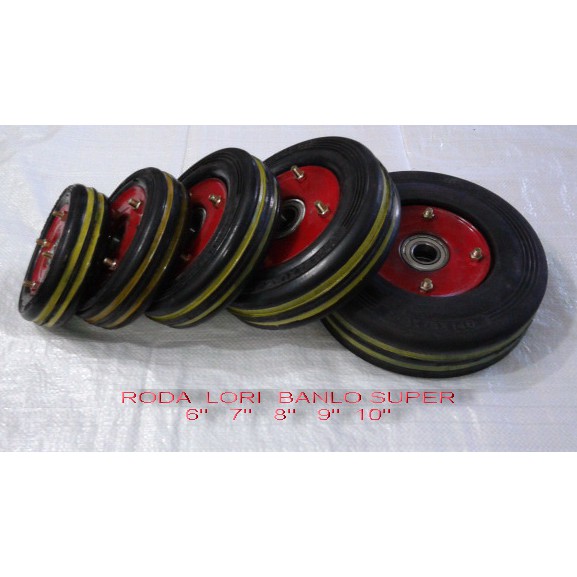 Jual RODA Ban Lori ukuran 7" - Banlo Super - Roda / Ban Mati | Shopee ...
