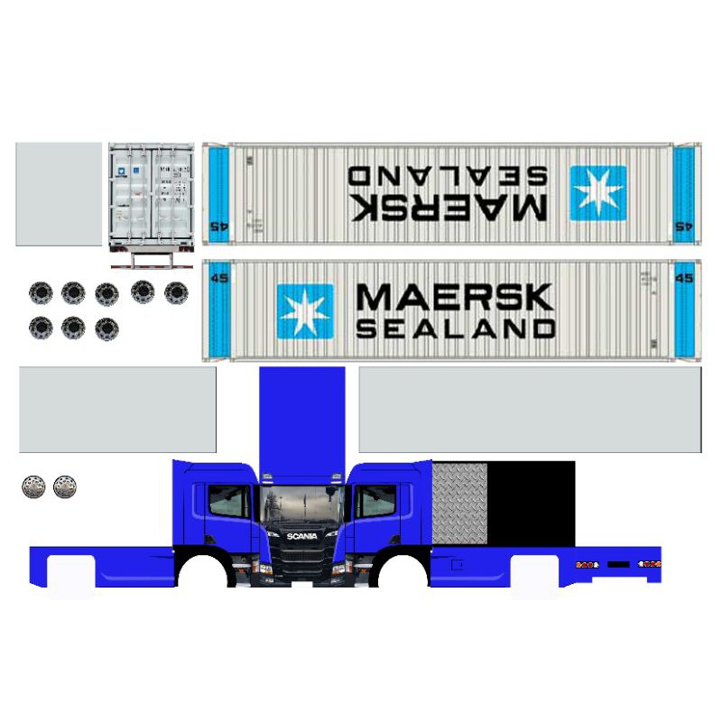 Jual Lembaran Papercraft Truck Container | Shopee Indonesia