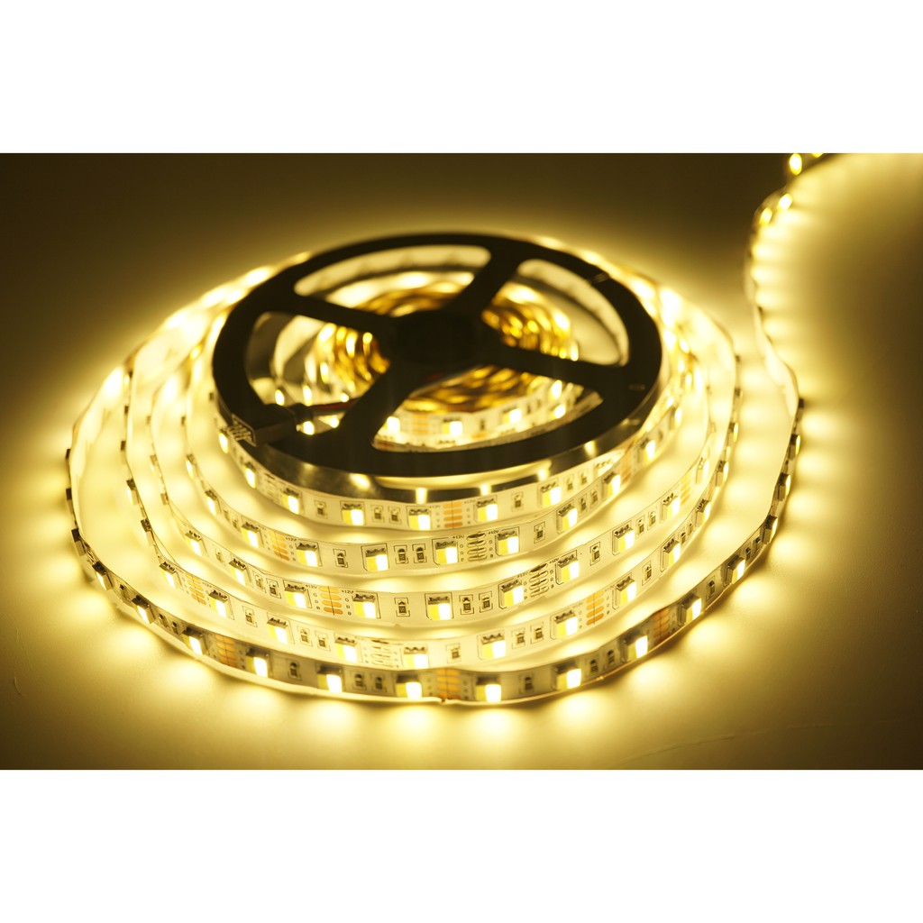 Jual 12V 5050 / 60 Double Warna Kuning + Putih LED Strip Lampu Selang ...