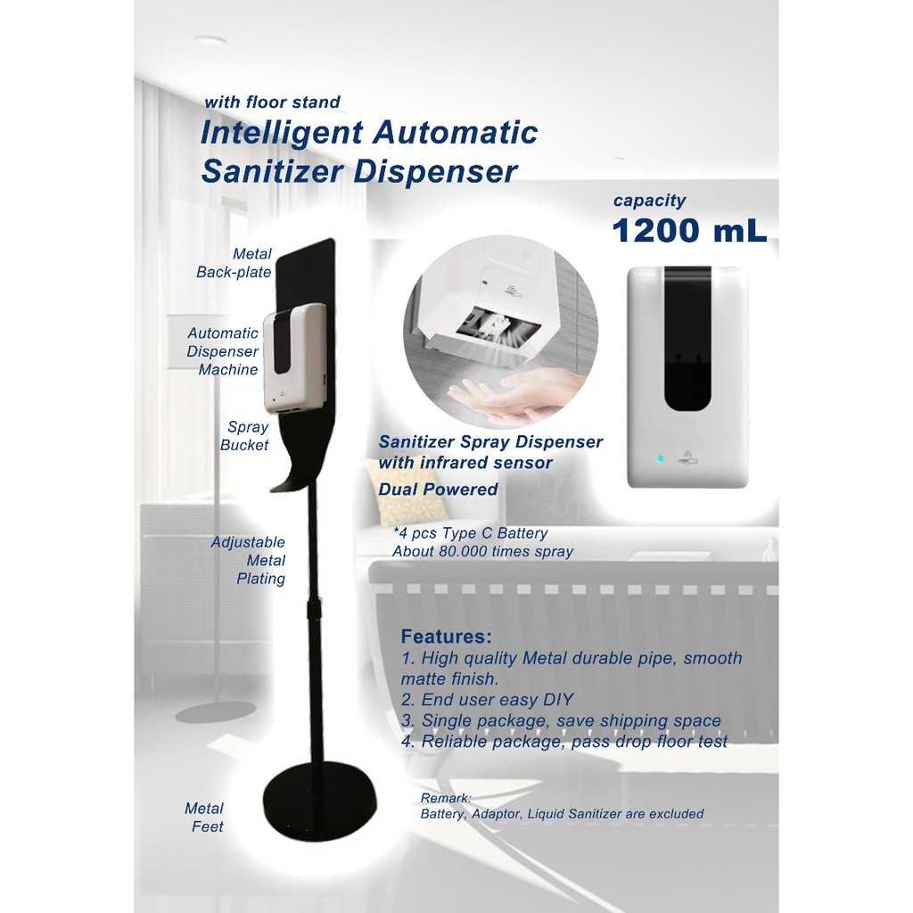 Jual Hand Sanitizer Dispenser Otomatis / Automatic Sanitizer Dispenser ...