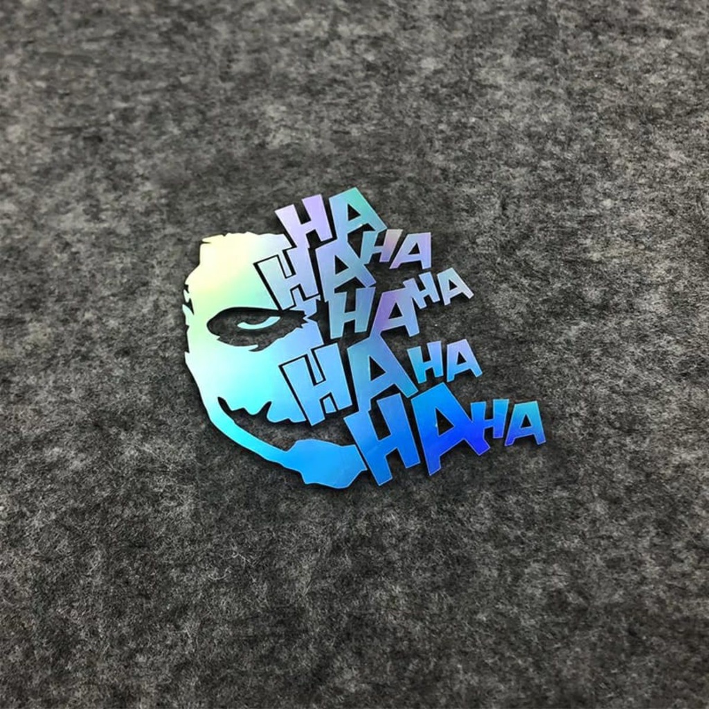 Jual Stiker Klasik DC Film Joker Serius HAHAHAH Helem,Motor,Mobil Decal ...