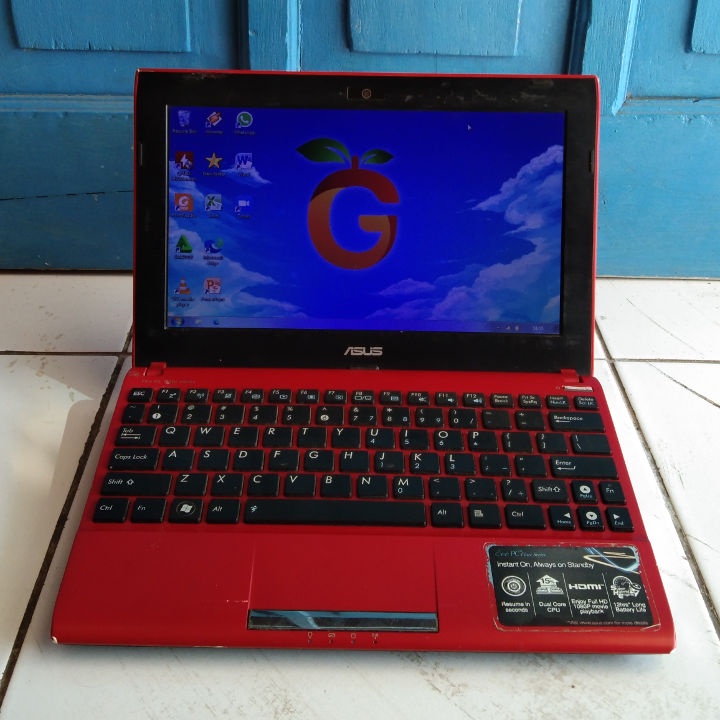 Jual Asus 1025C Warna Merah Intel Atom N2800 RAM 2GB HDD 160GB Netbook ...