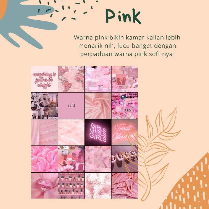 Jual POSTER TUMBLR DINDING TEMA PINK 1 PAKET ( 40 PCS) | Shopee Indonesia