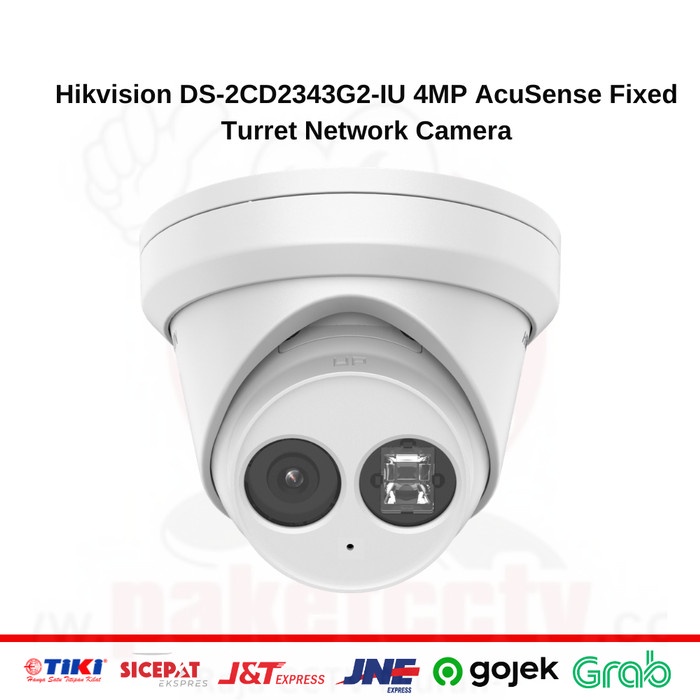 Jual Hikvision DS-2CD2343G2-IU 4MP AcuSense Fixed Turret Network Camera | Shopee Indonesia