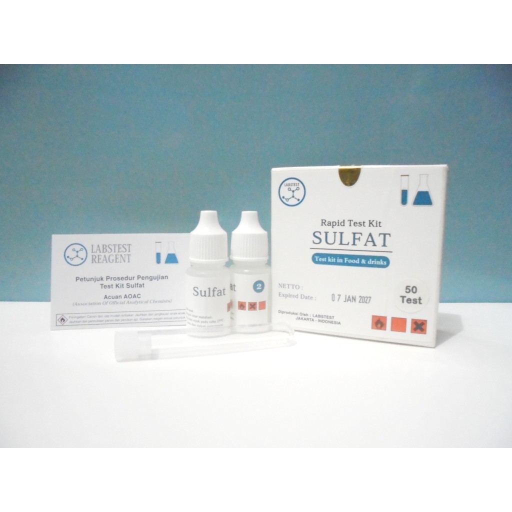 Jual Test Kit Sulfat - Rapid Test Sulphate - Reagen Uji Sulfat Labstest ...