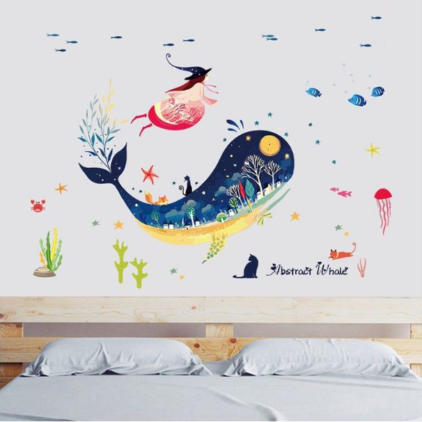 Jual Ikan Paus XL7236 (50x70) - Stiker Dinding / Wall Sticker | Shopee ...