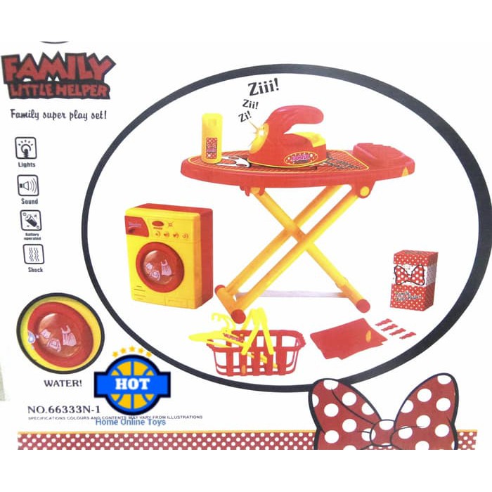 Jual MAINAN ANAK SETRIKA DAN MESIN CUCI FAMILY LITTLE HELPER IRON BOARD ...