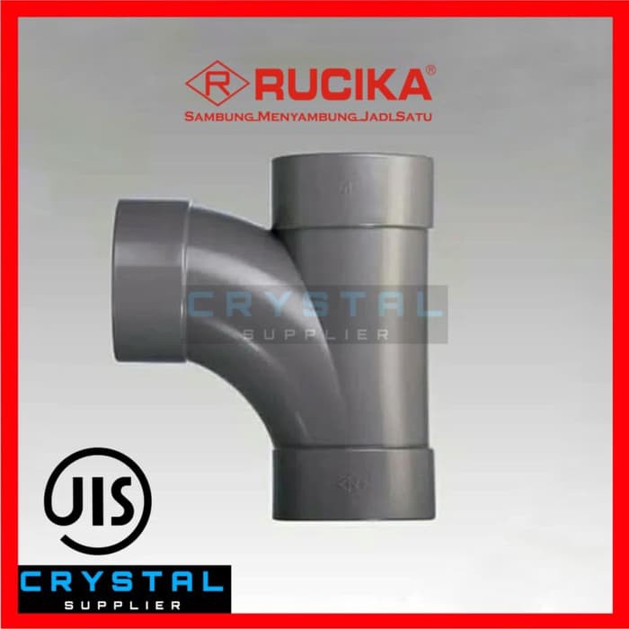 Jual Tee Y 90° RUCIKA 4 x 2" inch D-LT PVC Large Radius Tee TY 90 derajat | Shopee Indonesia