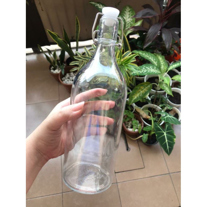 Jual BOTOL KACA IKEA 1 LITER & BOTOL KACA 350ML | Shopee Indonesia