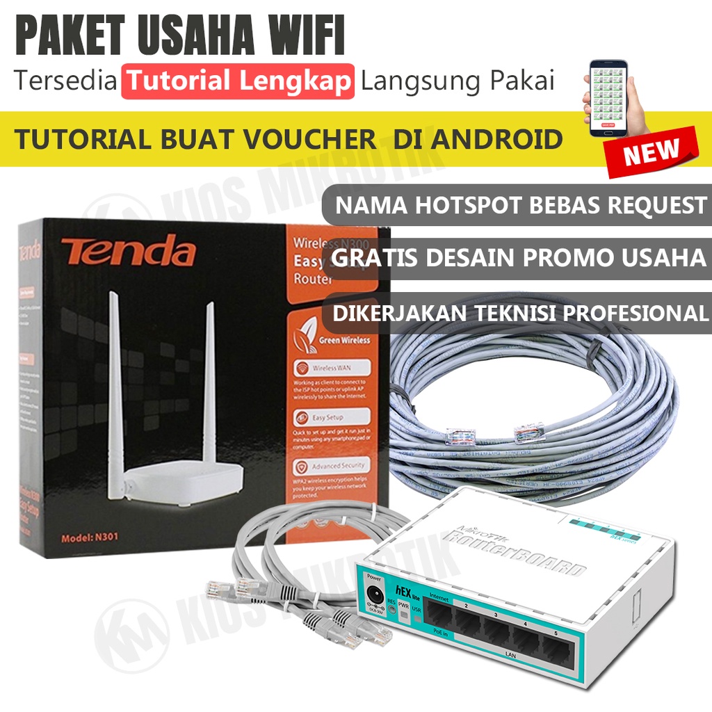 Jual Paket Usaha Wifi Sistem Voucher Hotspot Billing Rt Rw Net Full