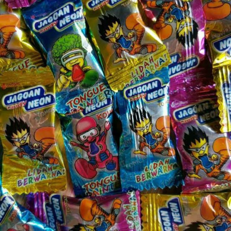 Jual Permen Jagoan Neon Jadul Era NomNoman | Shopee Indonesia