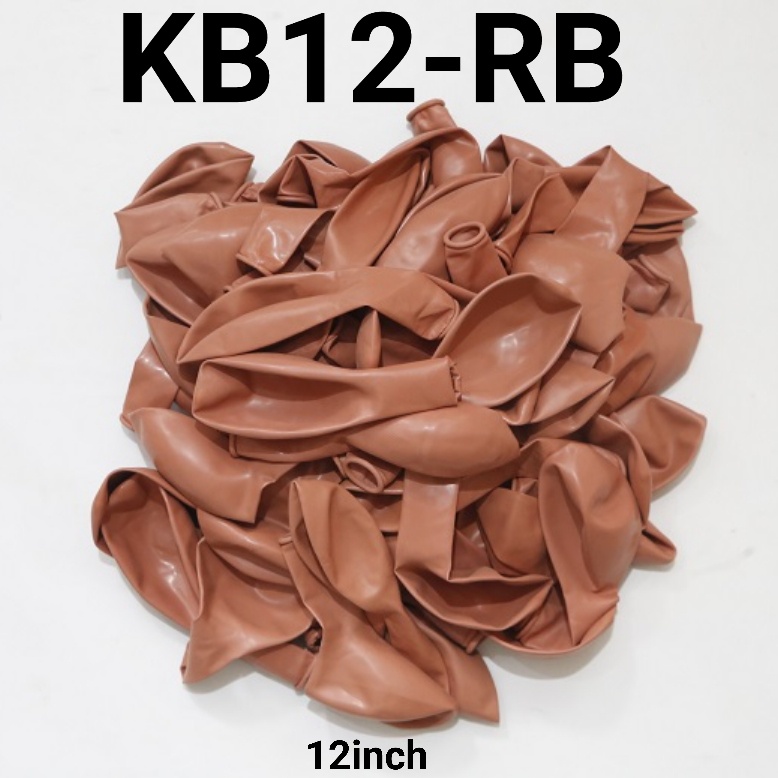 Jual KB12-RB Balon latex 12 inch doff retro vintage merah salem (Balon ...