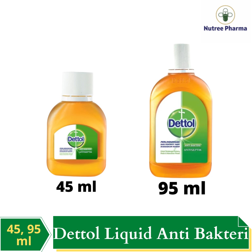 Jual Dettol Liquid 45 ml-95 ml Anti Bakteri | Shopee Indonesia