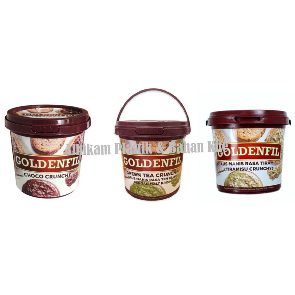 Jual GLAZE GOLDENFIL SELAI CRUNCHY | COKLAT | TIRAMISU | GREEN TEA ...