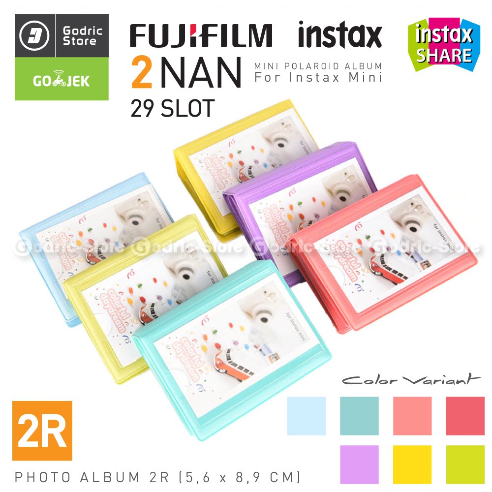 Jual Album 2Nan MINI 28 Foto Colorful Foto Fujifilm Instax Mini 8 / 9 / 11 / 12 / 40 / 90 / SP1 ...