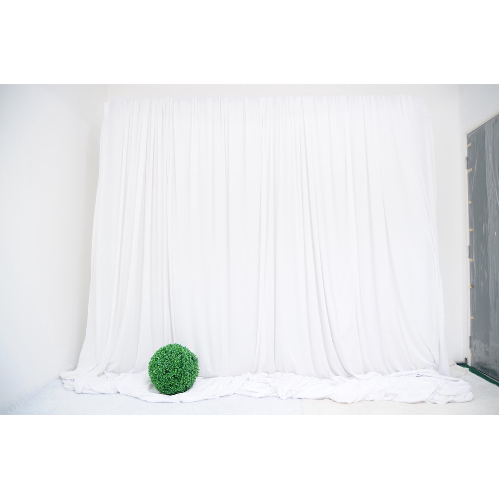 Jual Kain Background Backdrop Putih White Polos Studio Foto 3x4 M ...