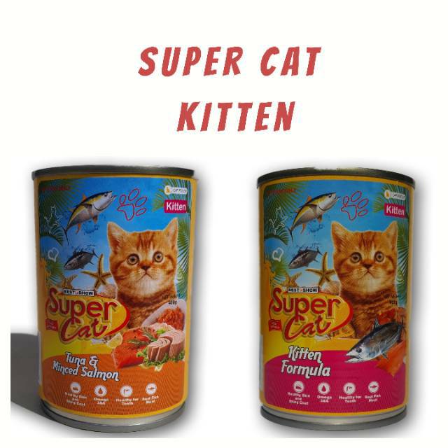 Jual Petshop Bandung || Supercat Kaleng Kitten 400gr - Makanan Anak ...
