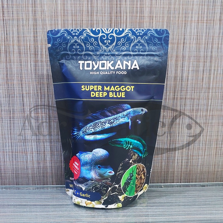Jual SUPER MAGGOT DEEP BLUE 50GR TOYOKANA BSF PAKAN ARWANA LOUHAN OSCAR ...