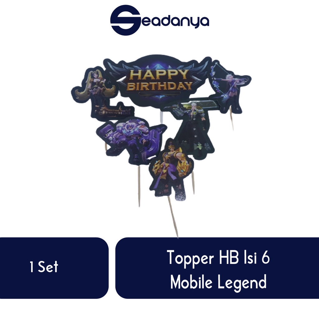 Jual Topper HB Isi 6 Mobile Legend/Topper Mobile Legend/Mobile Legend ...