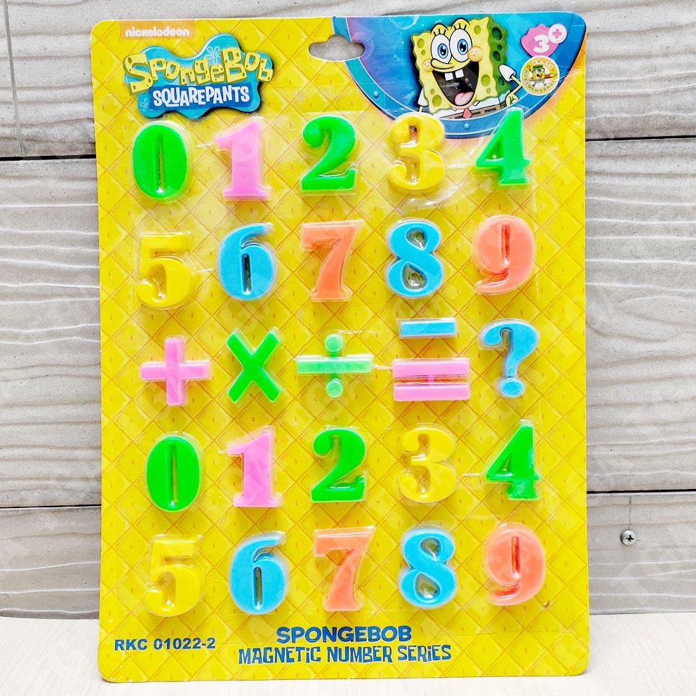 Jual TGA Spongebob Magnetic Number Series Mainan Edukasi Mengenal Angka ...