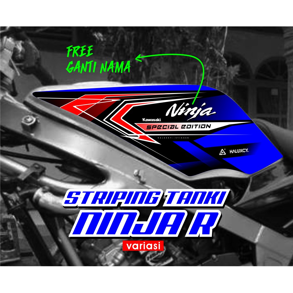 Jual stiker striping ninja r variasi / striping stiker ninja r custom ...