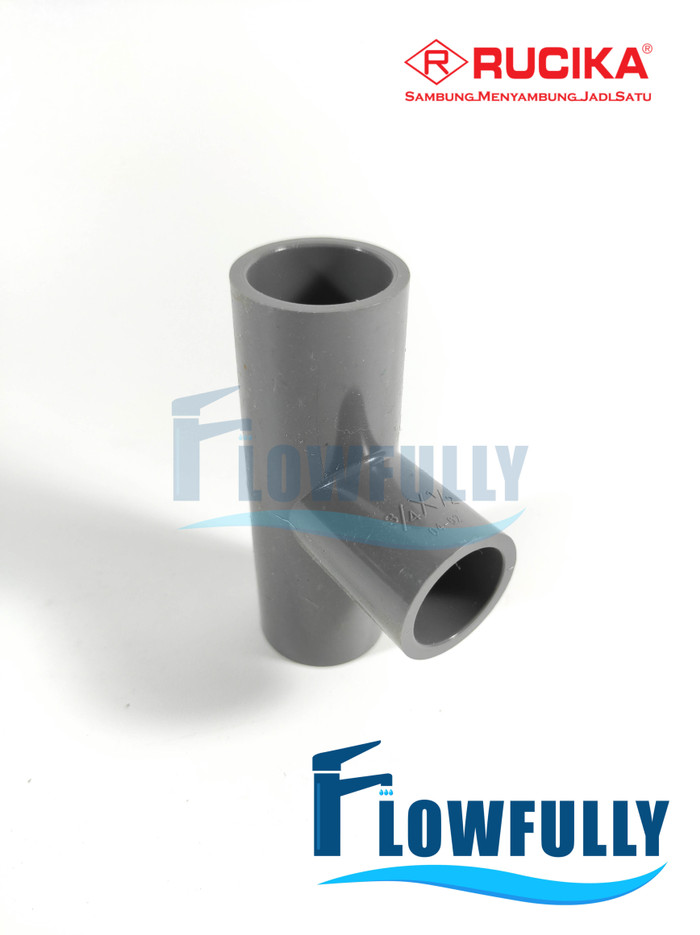 Jual TEE AW 3/4 x 1/2 inch RUCIKA PVC VERLOP TEE REDUCER TEE TS VLOK TEE | Shopee Indonesia