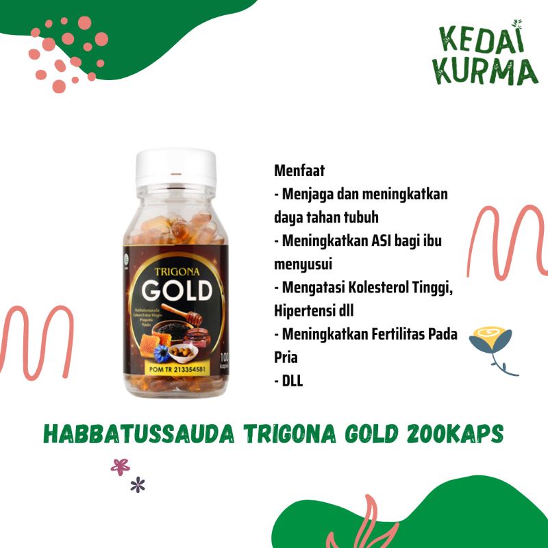 Jual Habbatussauda Oil Trigona Gold 200Kaps | Shopee Indonesia