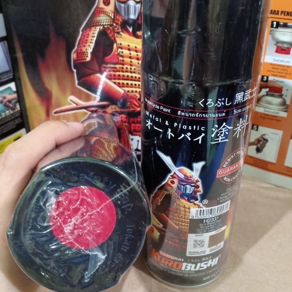 Jual Samurai Paint Kurobushi Cat Semprot Pilox Pilok Merah EX-5 Dream ...