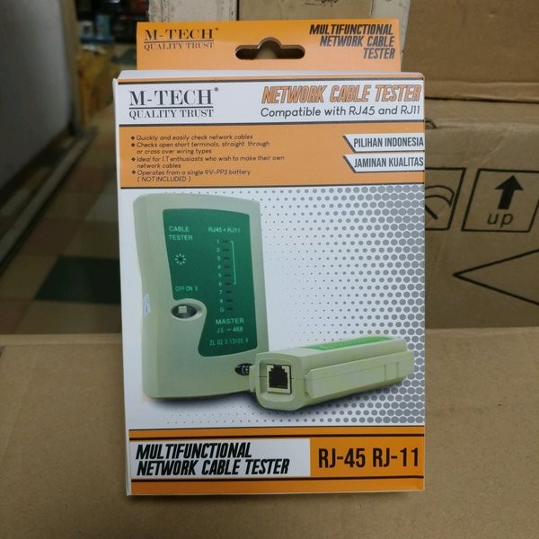 Jual Lan Tester Network Cable Tester M-Tech RJ45 And RJ11 | Shopee ...