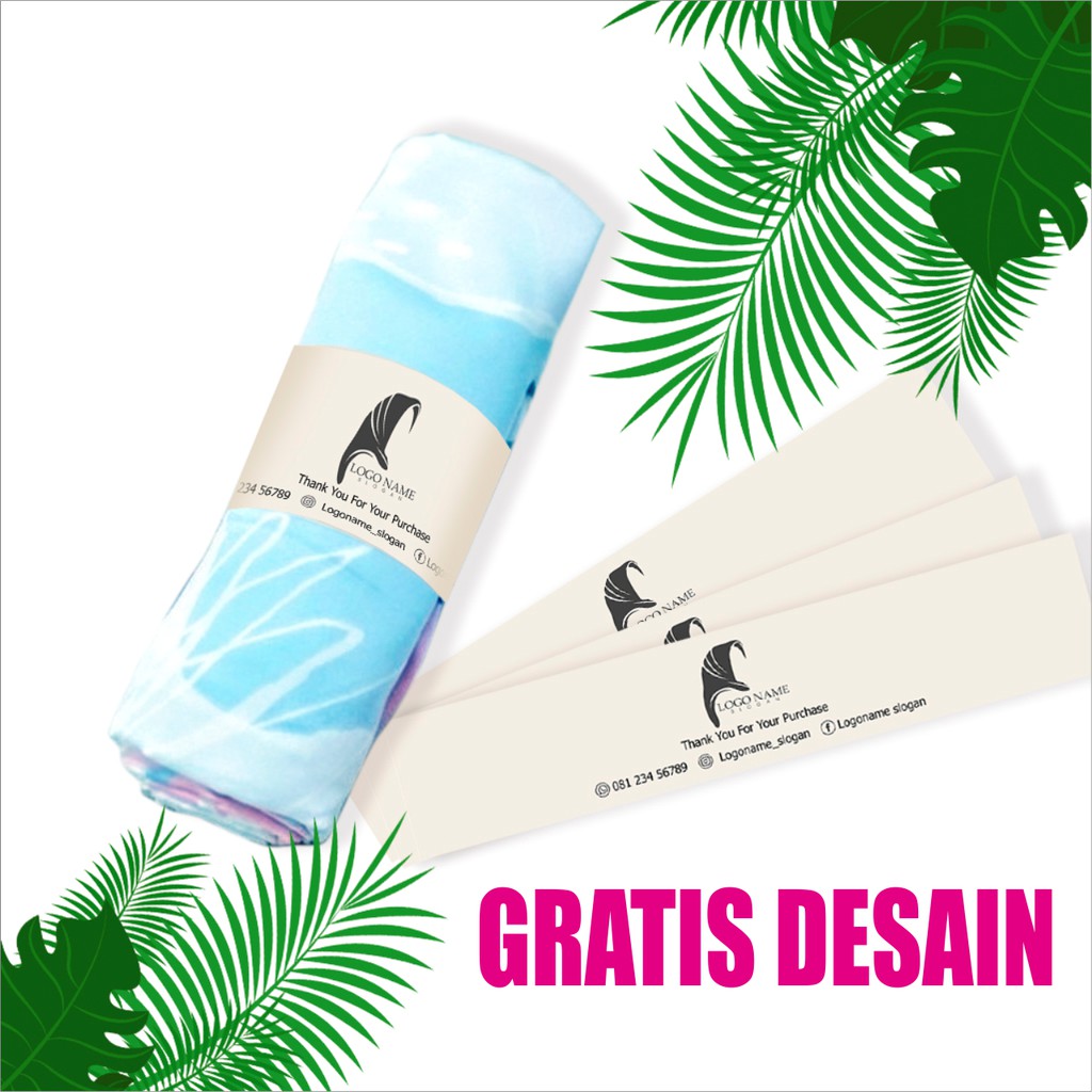 Jual [FREE DESIGN] ROLL HIJAB / ROLLER HIJAB / LABEL HIJAB / Roller ...