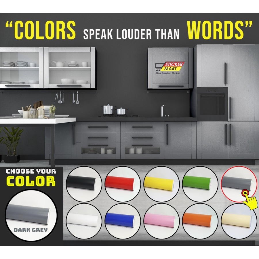 Jual Sticker Meja Sticker Furniture Sticker Lemari Sticker Dapur Warna ...