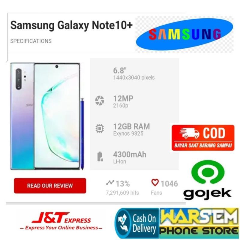 Jual SAMSUNG NOTE 10 PLUS RAM 12/512GB SEIN | Shopee Indonesia
