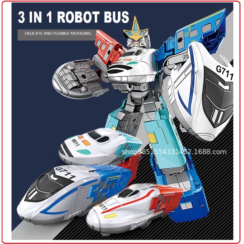 Jual MAINAN ANAK DIY 3IN1 / EDUKASI BELAJAR ROBOT BUS TRANSFORMERS ...