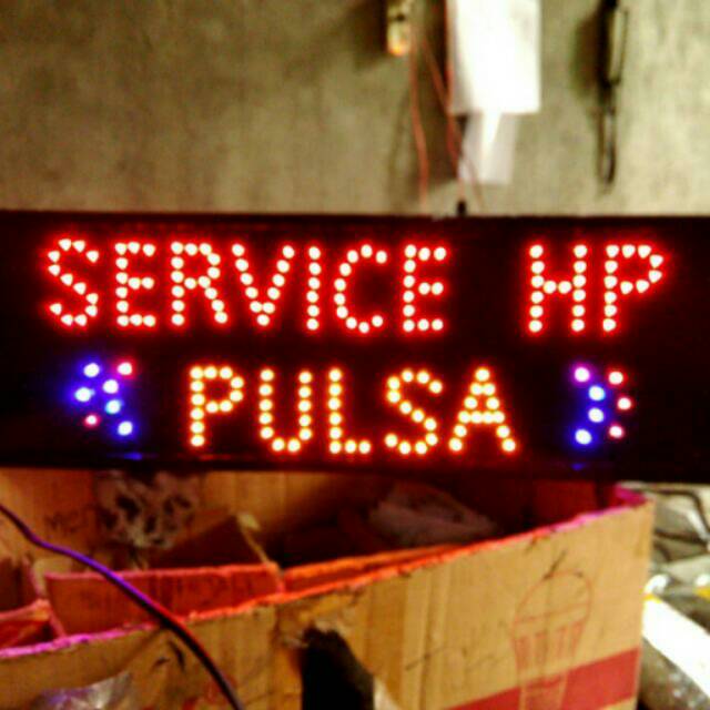 Jual Tulisan lampu led / led sign service hp - pulsa | Shopee Indonesia