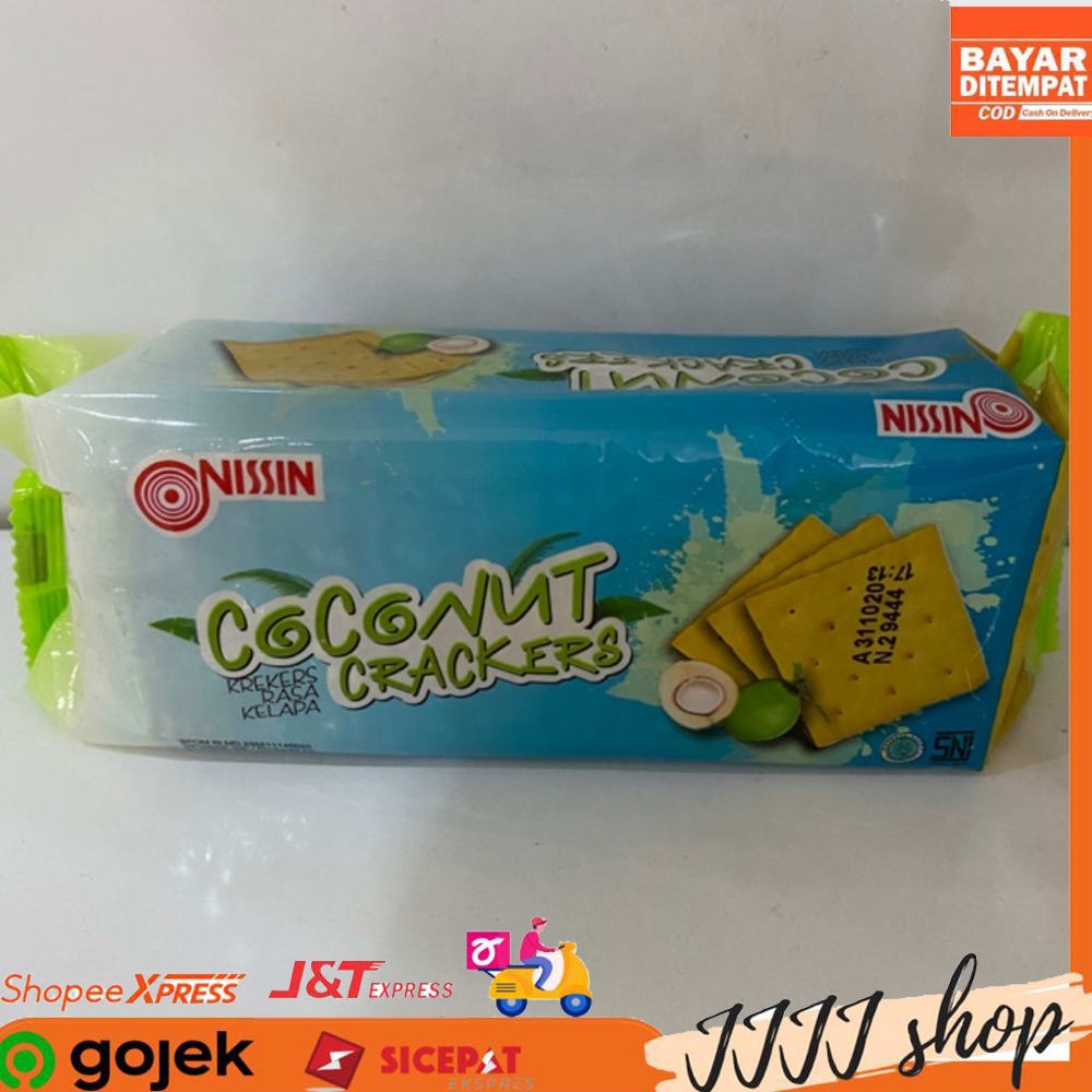 Jual Nissin Coconut Crackers Biskuit Cemilan Snack Rasa Kelapa 150gr ...