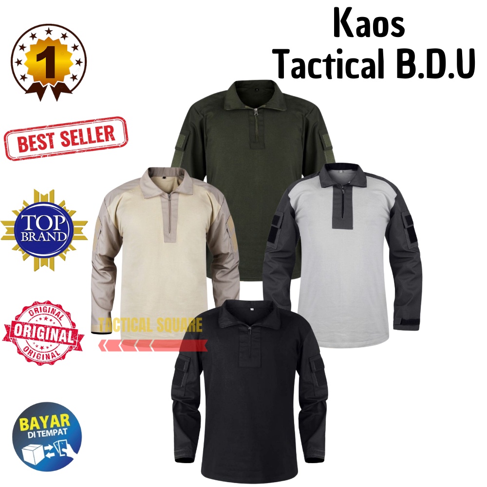 Jual BAJU KAOS BDU TACTICAL LENGAN PANJANG | Shopee Indonesia