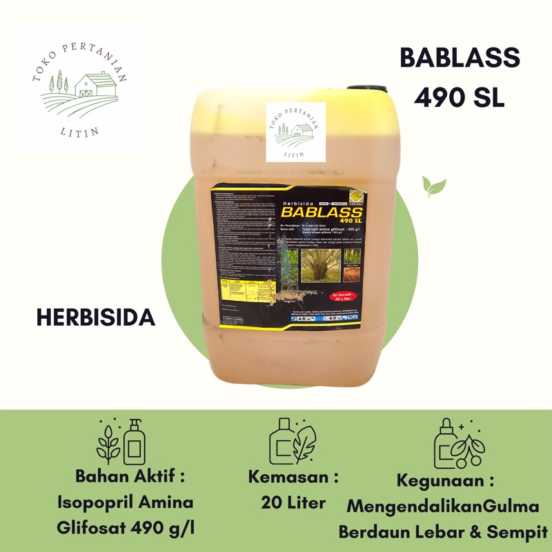Jual Bablass 490 SL - 20 Liter ( Herbisida ) Pengendali Gulma | Shopee ...