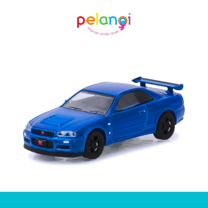 Jual GREENLIGHT TT 2002 NISSAN SKYLINE GT-R R34 BIRU-29880-E | Shopee ...