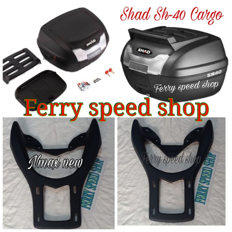 Jual Paketan box shad sh40 cargo sh 40 cargo + Breket box Nmax new Nmax ...