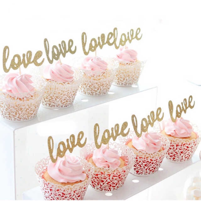 Jual Baking tools / Cup cake topper/hiasan cupcake/love cupcake/tusukan ...