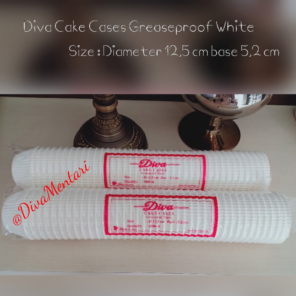 Jual Diva Cake Cases White Size 12,5/5,2 CM | Shopee Indonesia