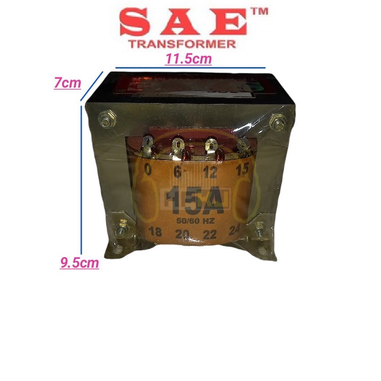 Jual TRAVO SAE 15 A 24V travo 15 amper engkel SAE 15A-24 ( NON CT ...