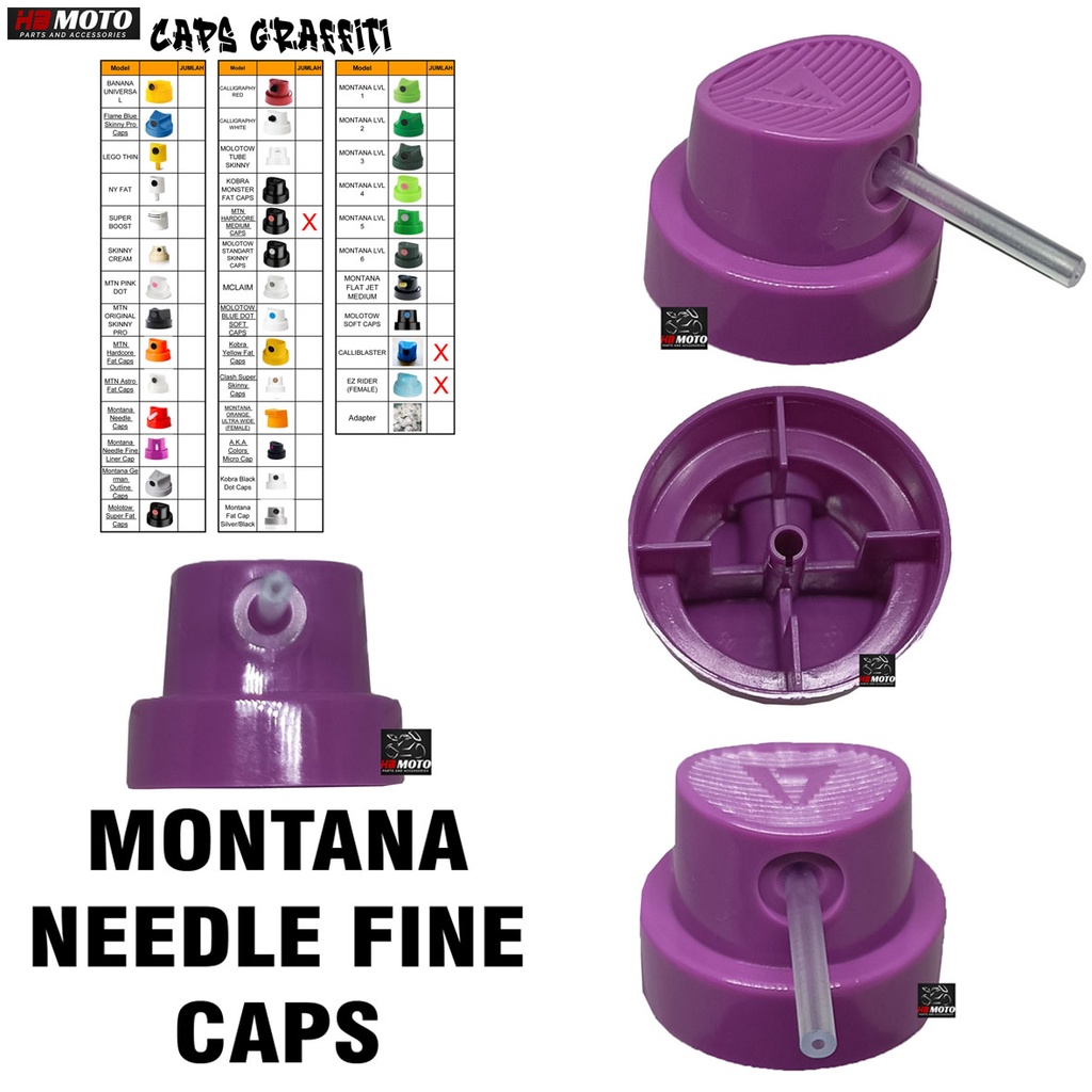 Jual Caps MONTANA NEEDLE FINE LINER Grafitti spray paints/MONTANA ...