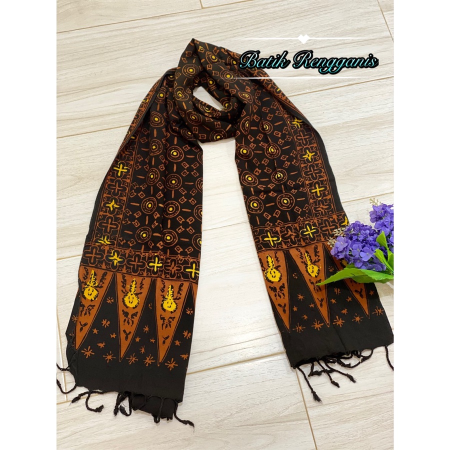 Jual Syal Selendang Batik Sogan Jogja 1756 | Shopee Indonesia