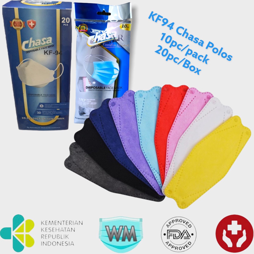 Jual Masker KF94 Chasa 3D Evo Stereoscopic Fish Premium Quality ...